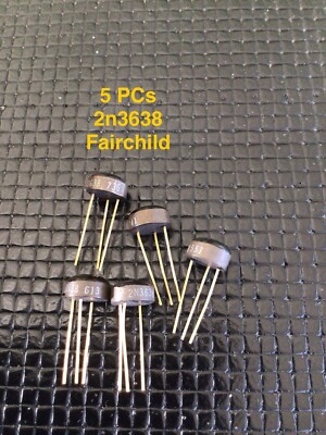 Lot Of 5 2N3638A Low Power PNP Button Transistors NOS Excellent Value ...