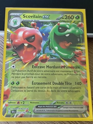 Carte Pokémon Scovilain Ex Full Art 22/162 Ev5 Secrète Force Temporelle ...