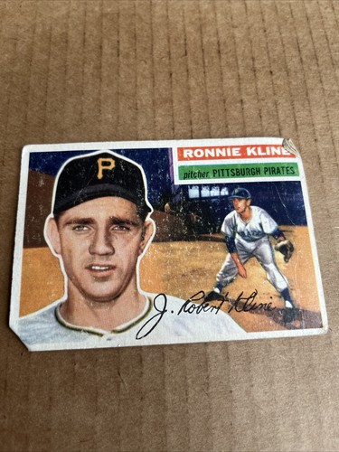 1956 Topps Ronnie Kline #94 Pittsburgh Pirates Vintage Baseball Card ...
