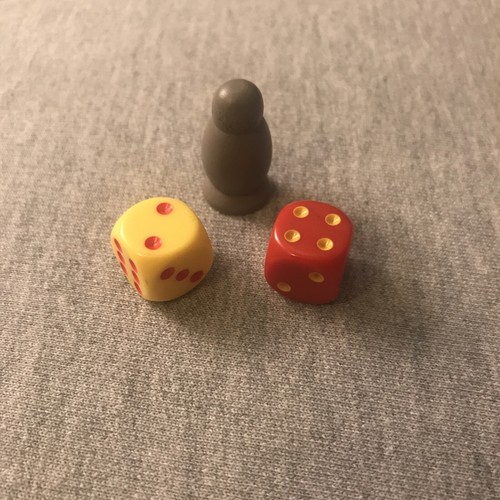 Settlers of Catan Robber Pawn and Red Yellow Dice Spare Replacement ...