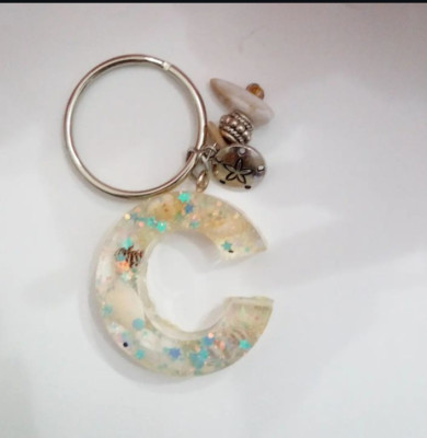 C Beach Resin Keychains With Shells and Metal Sand Dollar | eBay
