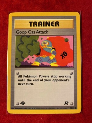 1st Edition Goop Gas Attack. Team Rocket Set. Condition is MINT. Never ...