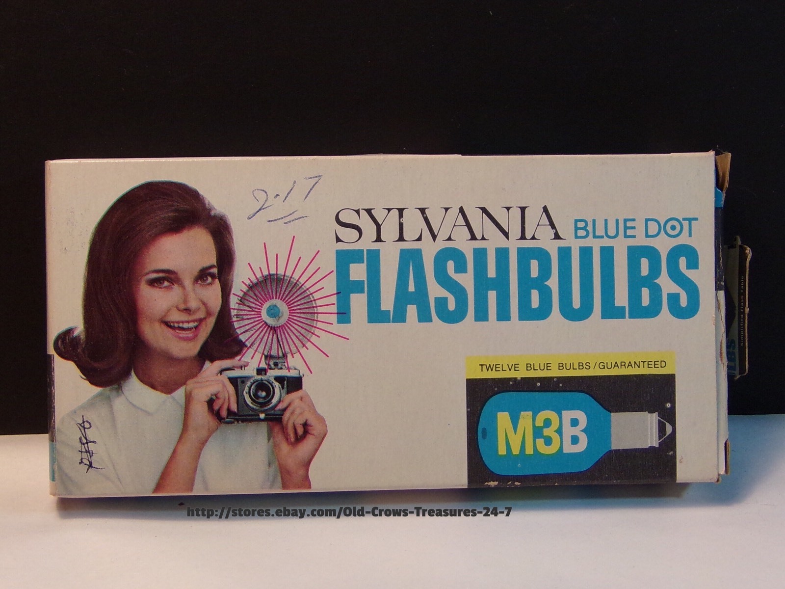 Sylvania Blue Dot Flashbulbs M3B 12 Blue Bulbs Vintage | eBay