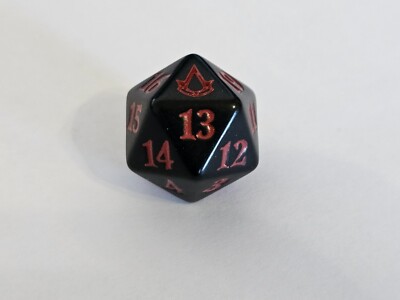 MTG - Assassins Creed - Standard D20 Spindown Life Counter Die Red ...