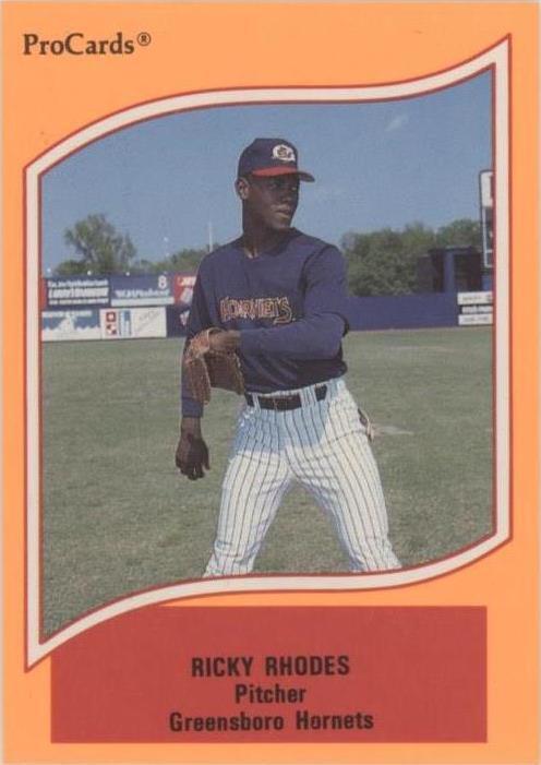 1990 Procards A And Aa Minor League Stars Ricky Rhodes 86 Rc For