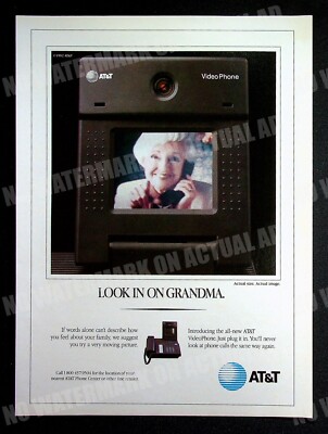 AT&T Telecom Video Phone 1992 Trade Print Magazine Ad Poster ADVERT | eBay