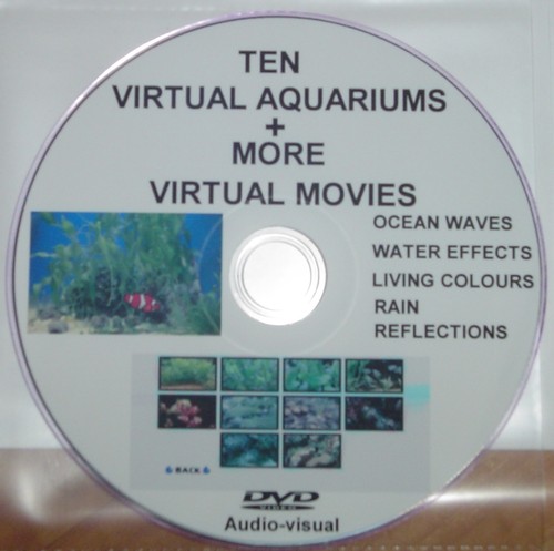 VIRTUAL FISH TANK AQUARIUM DVD WITH MARINE TROPICAL FISH 5 OTHER ...