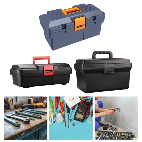 Empty Tool Box Ergonomic Handle Tool Case for Workshops Electrician ...