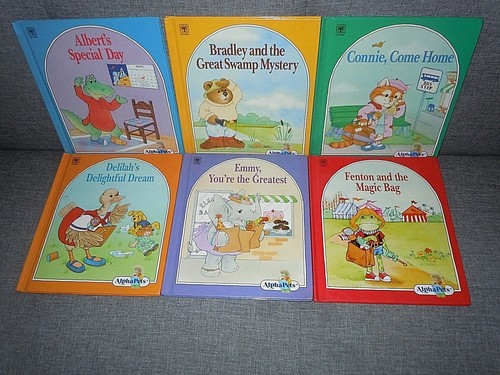 6Bks HC Alphapets Grolier A-F Partial Set Learn to Read Alphabet ...