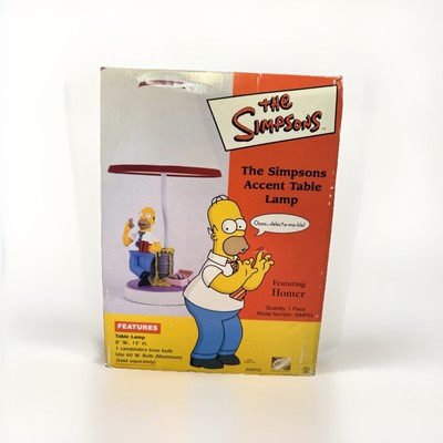 The Simpsons Homer Lamp Vintage 2002 Accent Table Lamp | eBay