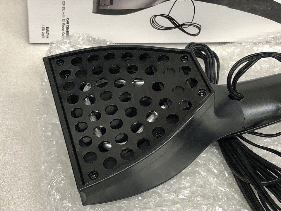 LIMITLESS (Black) Heated Ice Scraper & Squeegee 12V w/Car Charger, LED ...