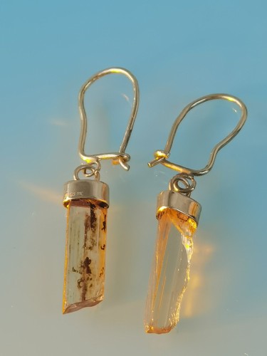 Handmade Natural Zultanite (Diaspore, Csarite) Solid 9K Gold Earrings ...