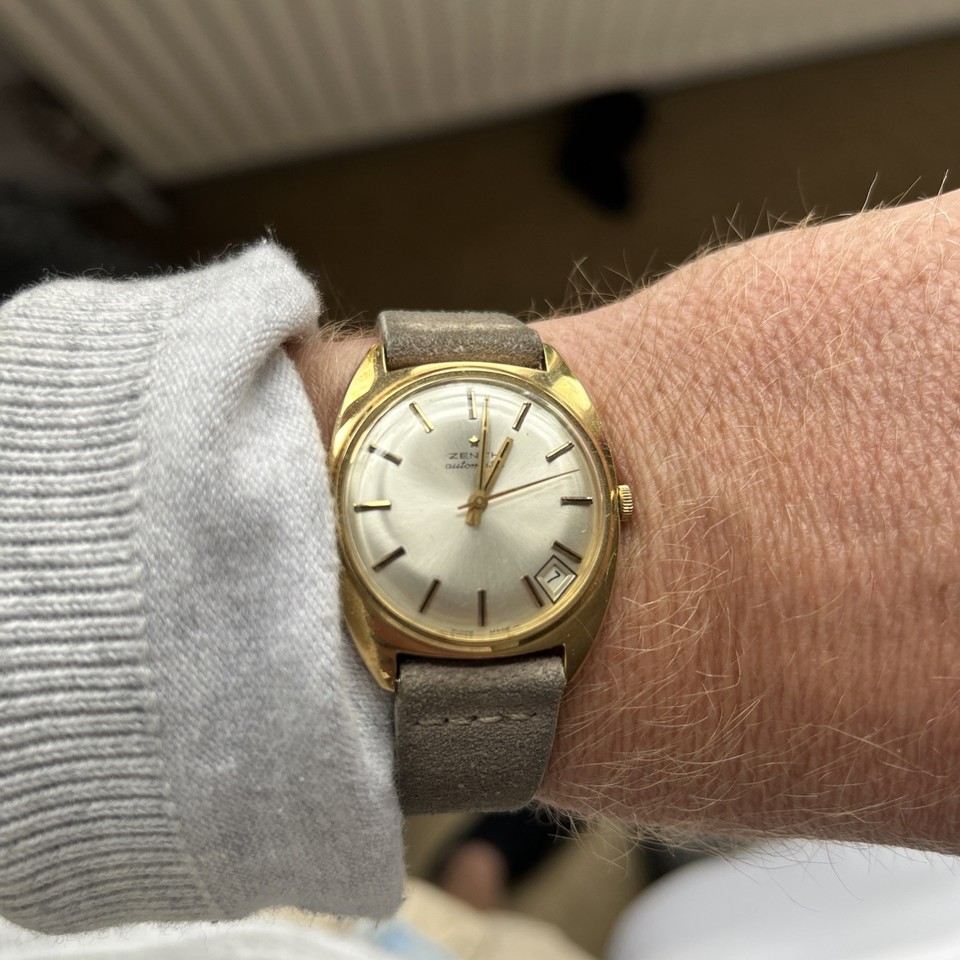 Zenith Men's 9ct Gold Watch | eBay UK