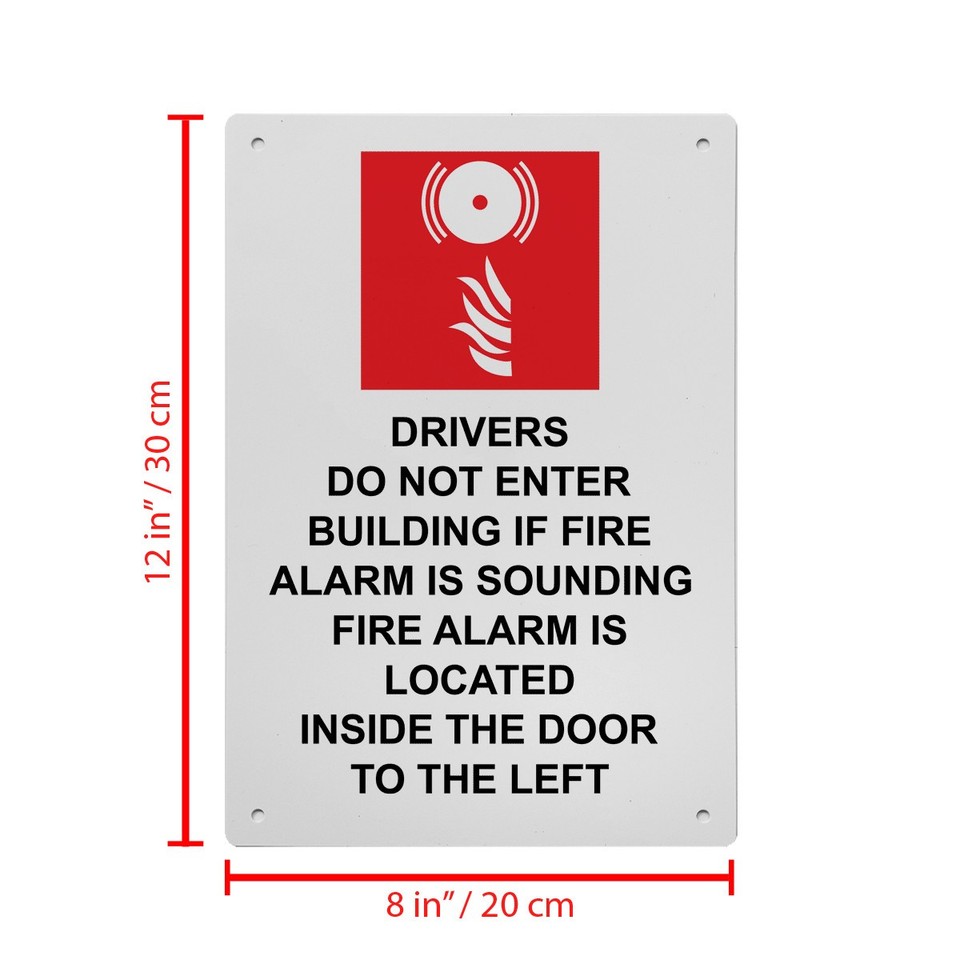 Drivers Do Not Enter Building Sign, 8.5 x 11 in", Do Not Enter Sign ...