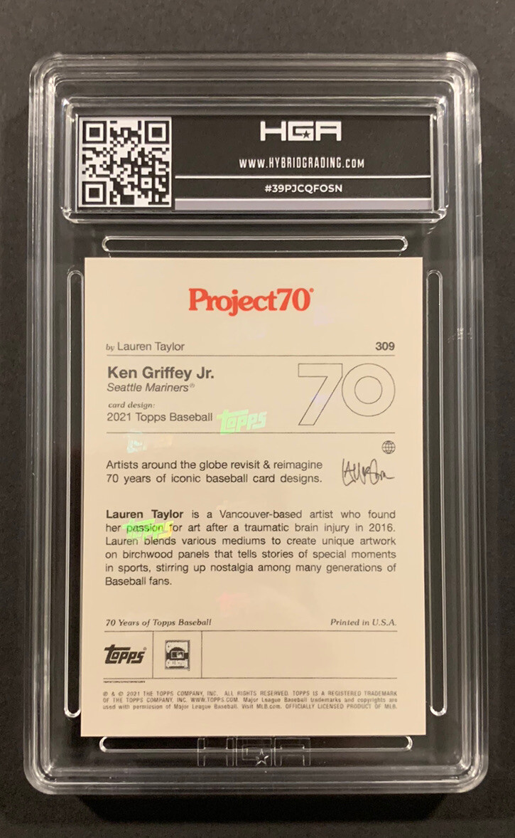 2021 Topps Project 70 - Lauren Taylor Ken Griffey Jr #309 2021 Topps ...