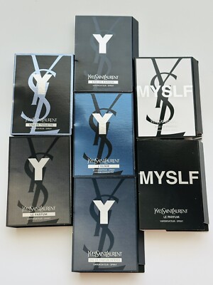 YSL Y & YSL MYSEF Cologne For Men Sample Size (7pcs) | eBay