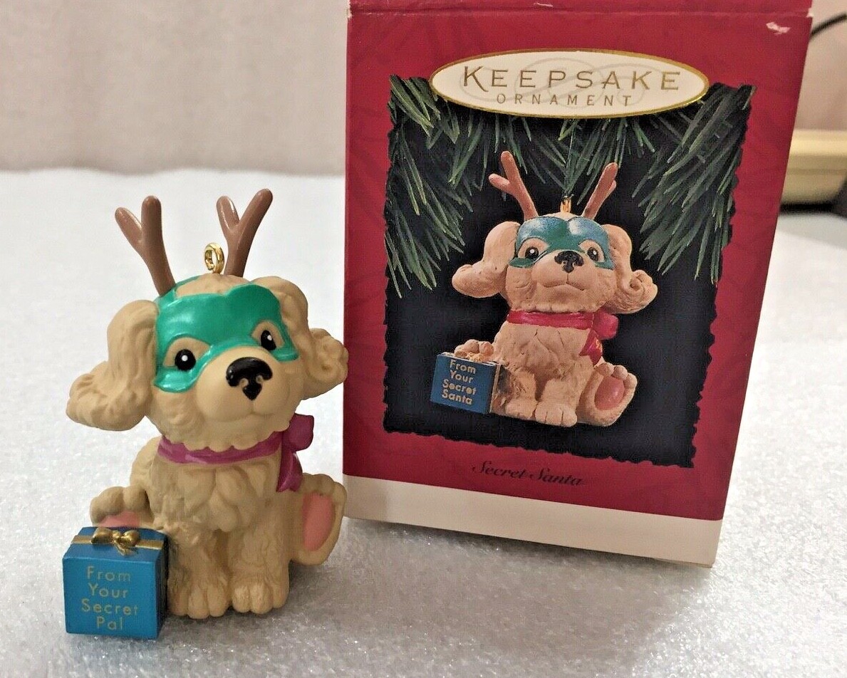 Hallmark SECRET SANTA Christmas Ornament w/Box 1994 | eBay