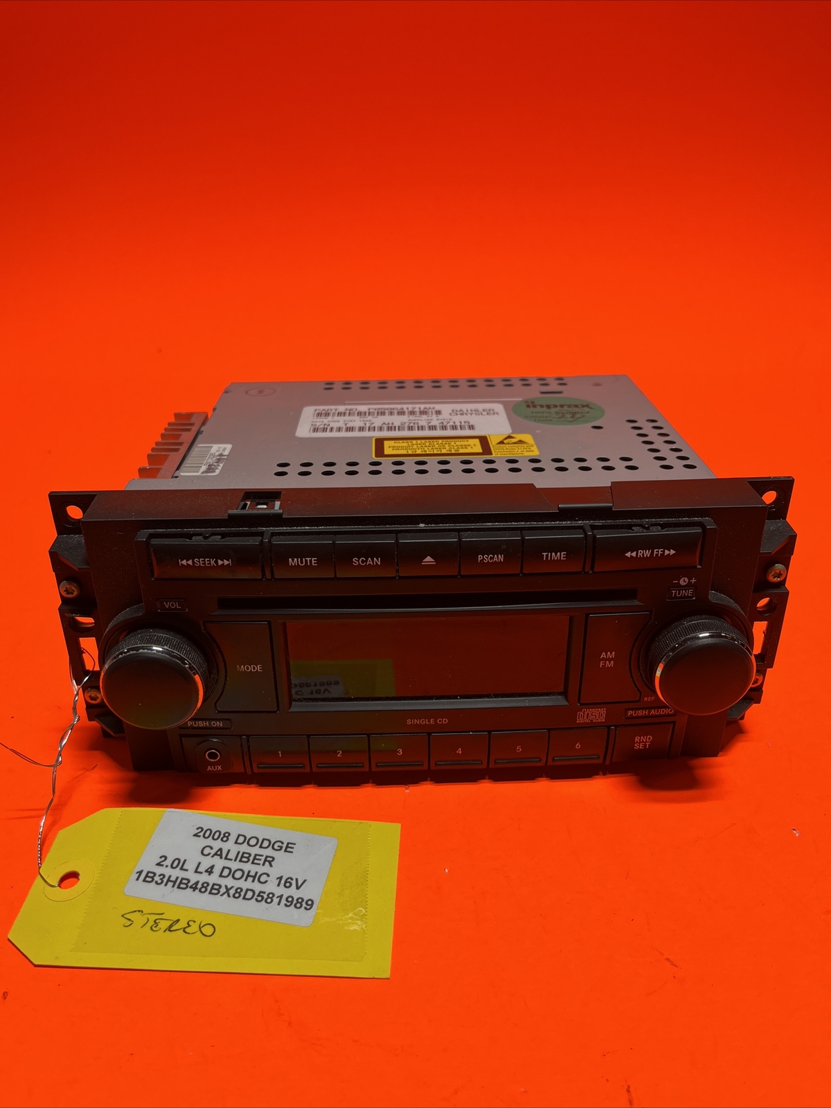 2008 Dodge Caliber Radio CD Player AUX OEM 05064171am for sale online ...