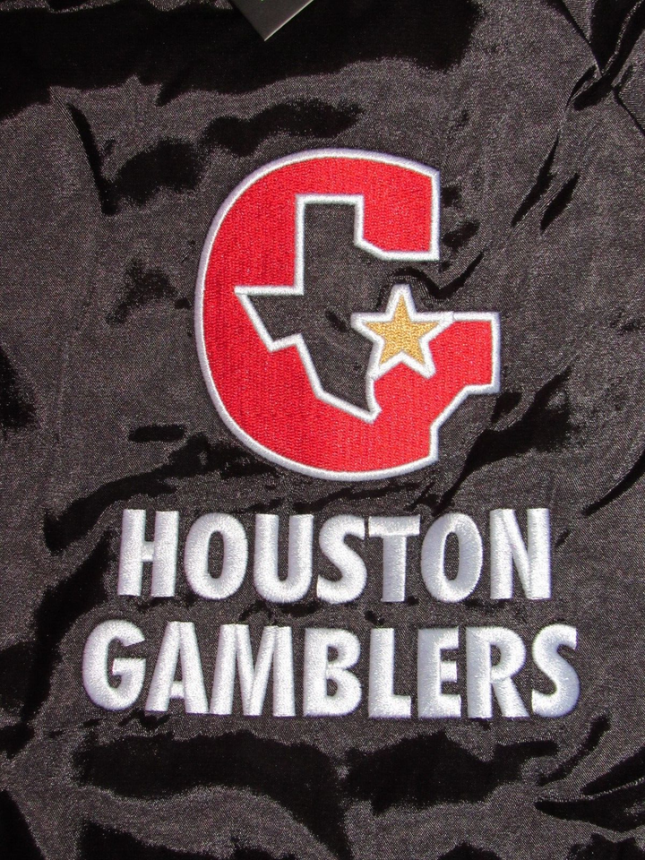 Houston Gamblers Defunct USFL Vintage Style Satin Varsity Jacket Men's ...