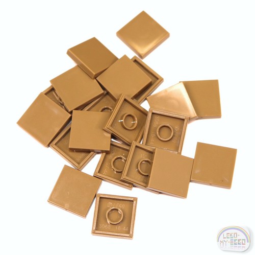 LEGO Classic - 3-Buck Bag - 2x2 Tile - 15-pcs - Dk Tan - New - (3068b ...