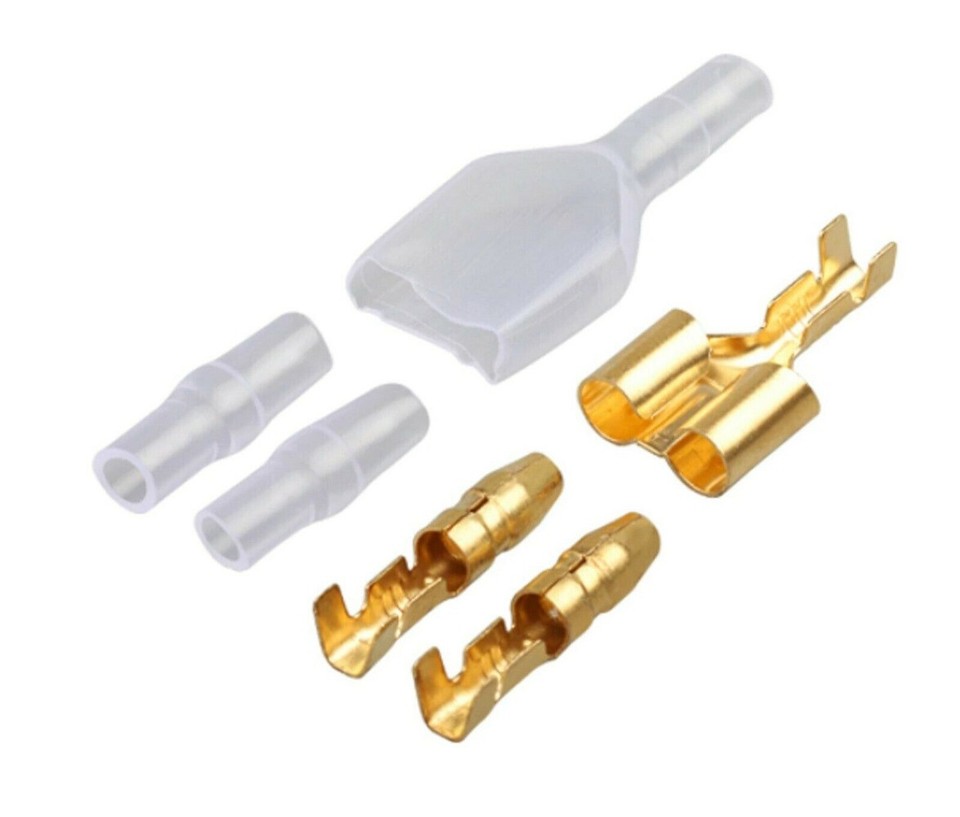 50 Set 4.0 bullet terminal car electrical wire Splitter connector 4mm ...
