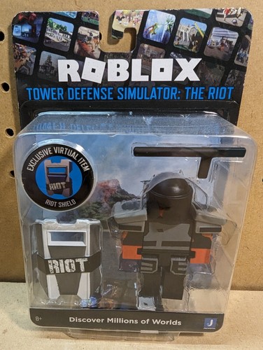 ROBLOX Tower Defense Simulator: The Riot Figure w/Exclusive Virtual ...
