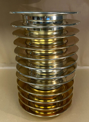 Brass Church Offering Collection Plates Trays Set of 11 | eBay