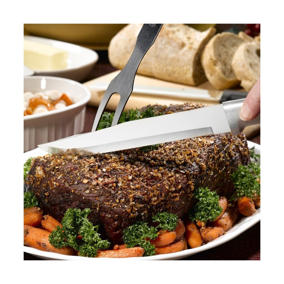 Rada Cutlery Knife Set with Oak Block – 7 Pc Stainless Steel Kitchen ...