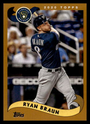 2020 Topps Archives #280 Ryan Braun Milwaukee Brewers | eBay