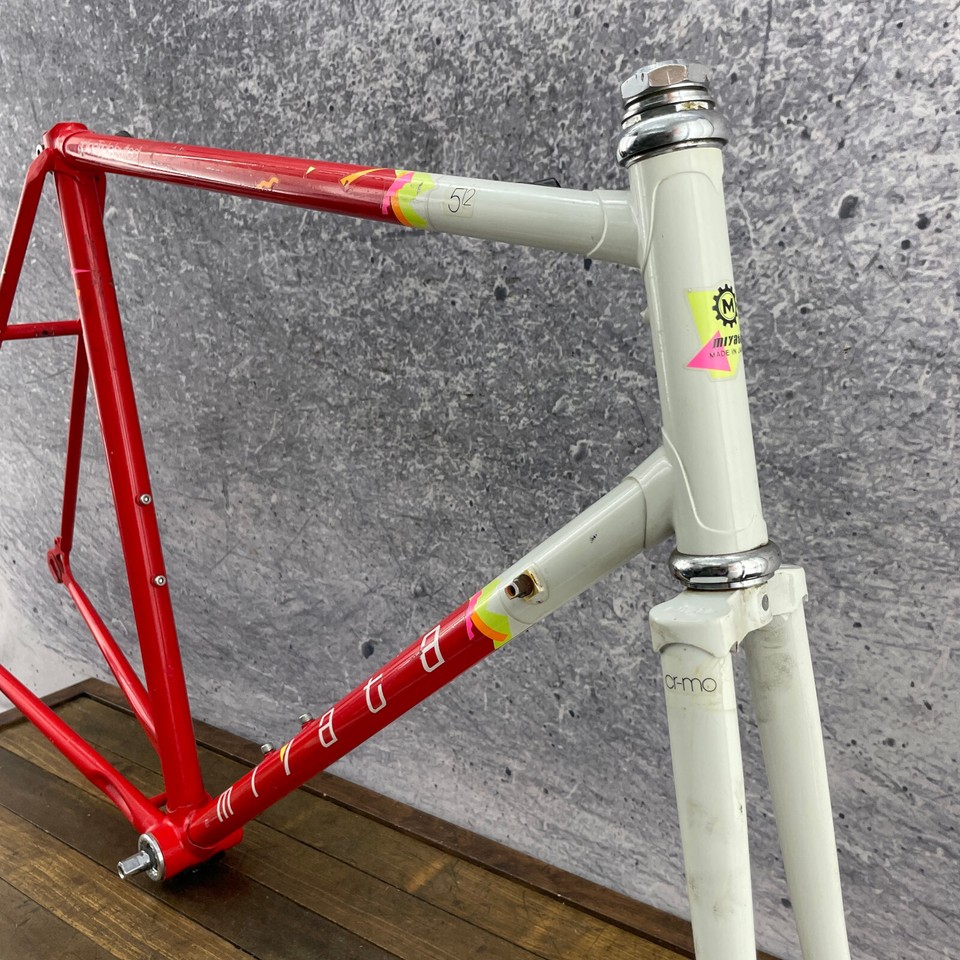 Vintage Miyata 512 Frame Set 56 cm Spline Triple Butted Steel Race Bike ...