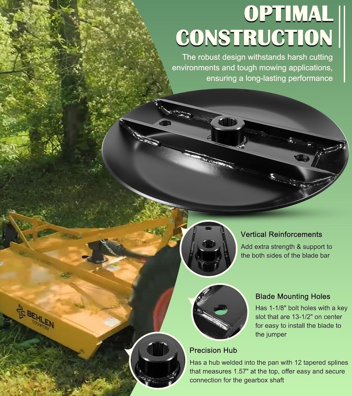 2088028 Upgrade Heavy Duty Stump Jumper For 4' 5' 6' Cut Rotary Cutter ...