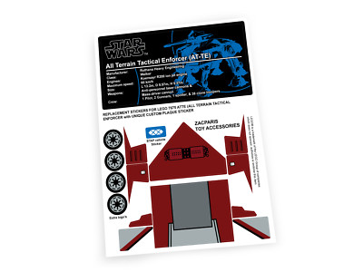 CUSTOM STICKERS for STAR WARS, Set 7675 4482 75019 AT-TE ATTE ...