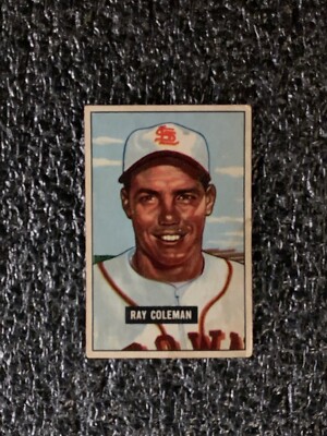 1951 Bowman Baseball #136 Ray Coleman Good Condition | eBay