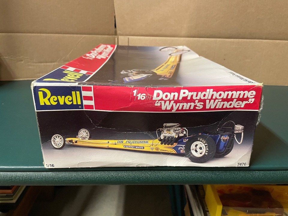 Vintage 1987 Revell 1/16 Don Prudhomme "Wynn's Winder" Rail Dragster ...