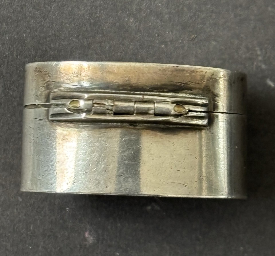 Antique Georgian HM 1795 Silver Nutmeg Grater Pocket Box Thomas Wilmore ...