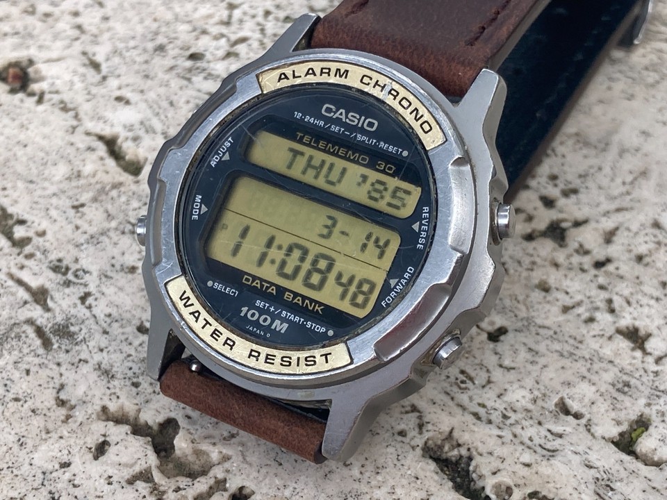 Nice Japan Casio DBW-320 all steel men quartz watch 80s good order | eBay