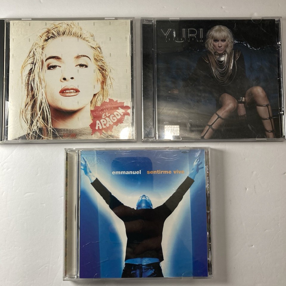 Yuri-Soy Libre, Yuri-Invensible, Emmanuel- Sentirme Vivo. Lot Of 3 Cds ...