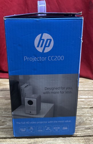 Pre Owned - ! HP CC200 Projector 1080p with ROKU Express & 84" Screen ...