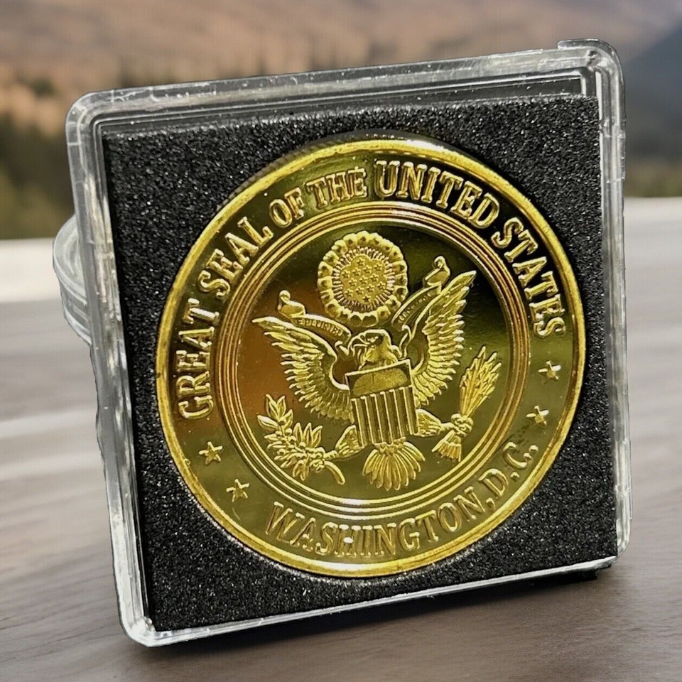 OKLAHOMA (OK) State Seal 1907 Colorized Collectible Challenge Coin WITH ...