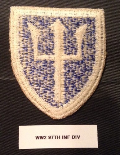 Original WW2 97th INFANTRY DIVISION Shoulder Patch US Army | eBay