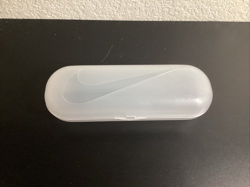 NIKE Swoosh Just Do It Clear Frosted Clamshell Hard Eye Glasses Case | eBay
