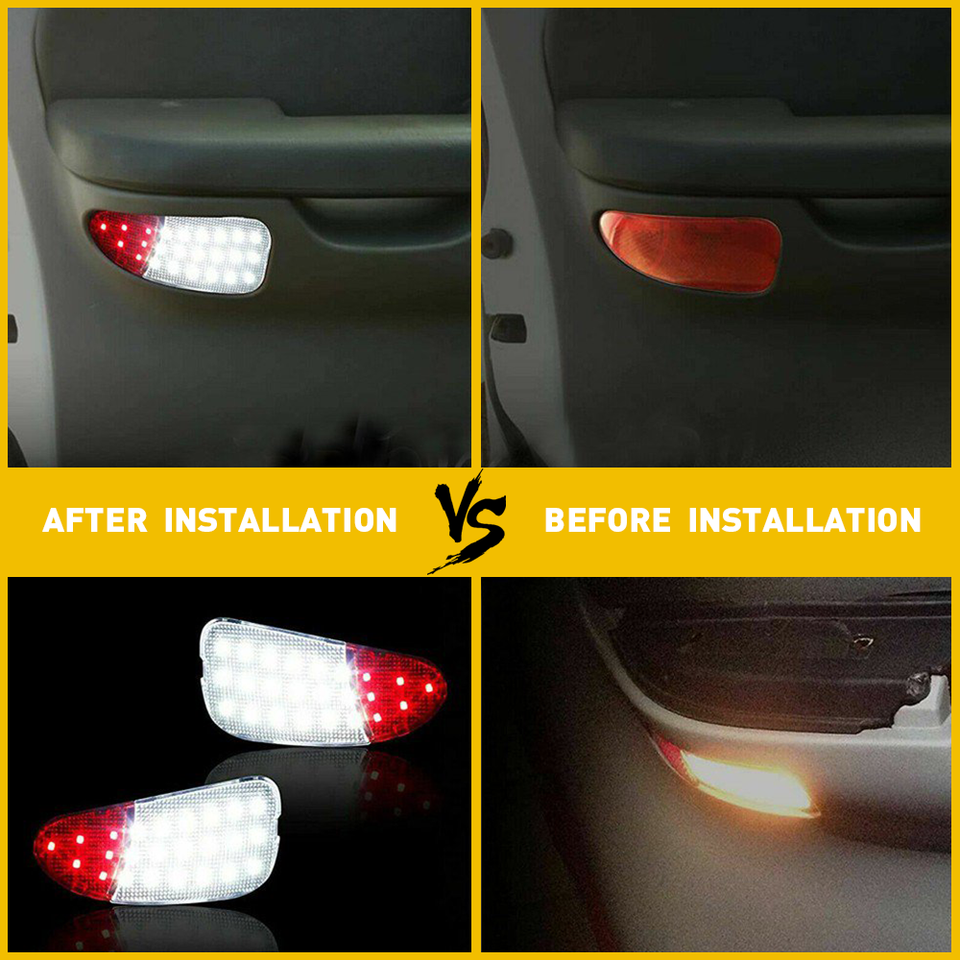 2x LED Panel Door Interior Courtesy Light Pair Lamp For 1997-2003 Ford ...