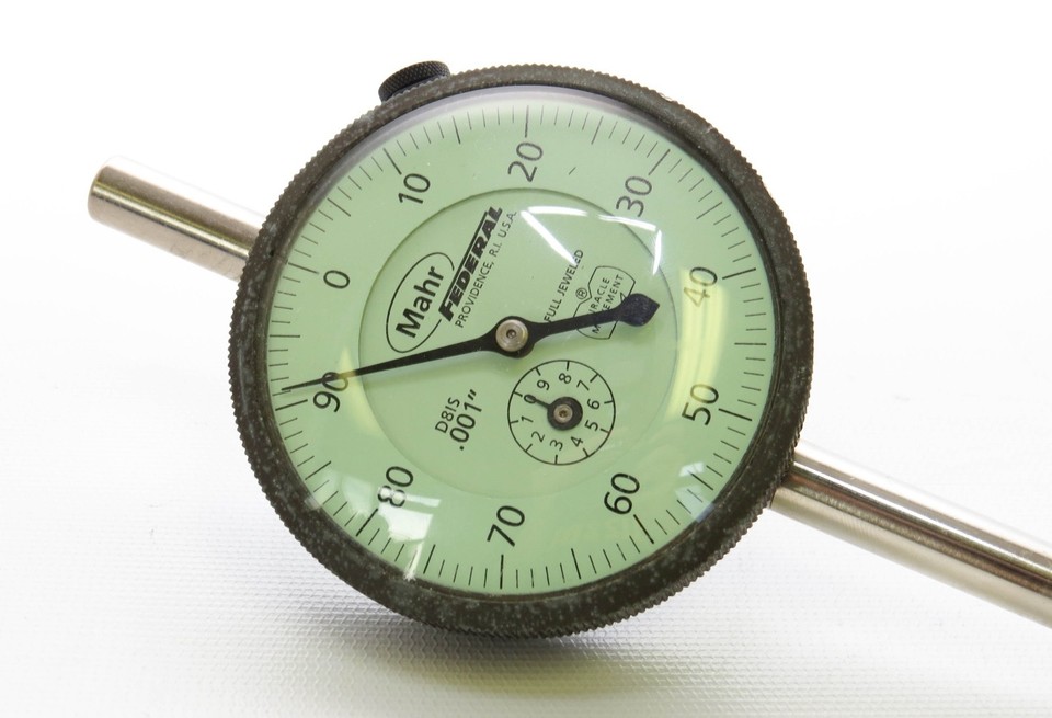 Mahr Federal D8IS .001” Dial Indicator Grad, 1.000” Range Full Jeweled ...