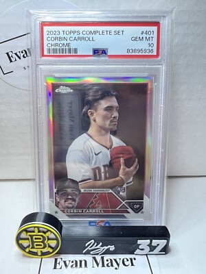 2023 Topps Chrome #401 Corbin Carroll Complete Set Rookie Image ...