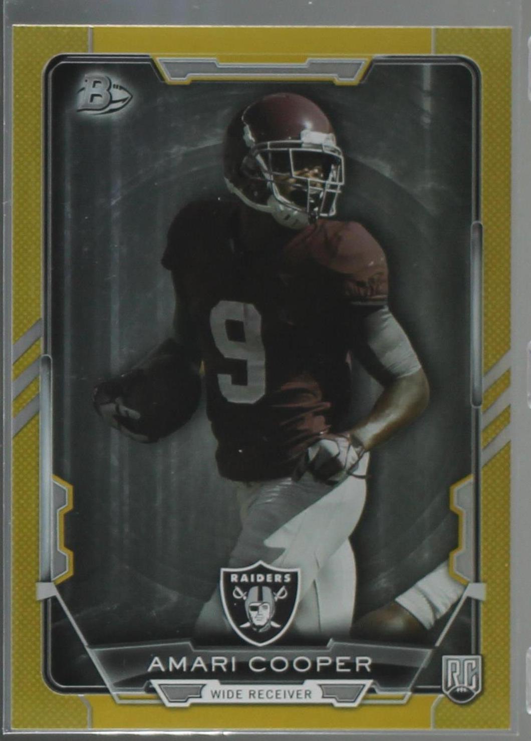 2015 Bowman - Rookies Amari Cooper #44 Gold Rainbow Foil /399 (RC) for ...
