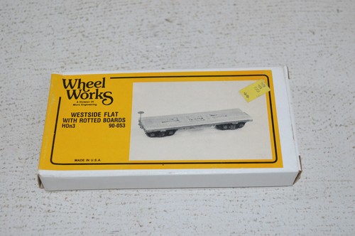 Wheel Works HOn3 Westside Flat w/ Rotted Boards 90-053 Model Train Kit ...
