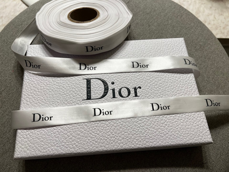 CHRISTIAN DIOR Ribbon White Wide 2CM Length(6.5 Feet) DIY By 2⃣️ yard ...