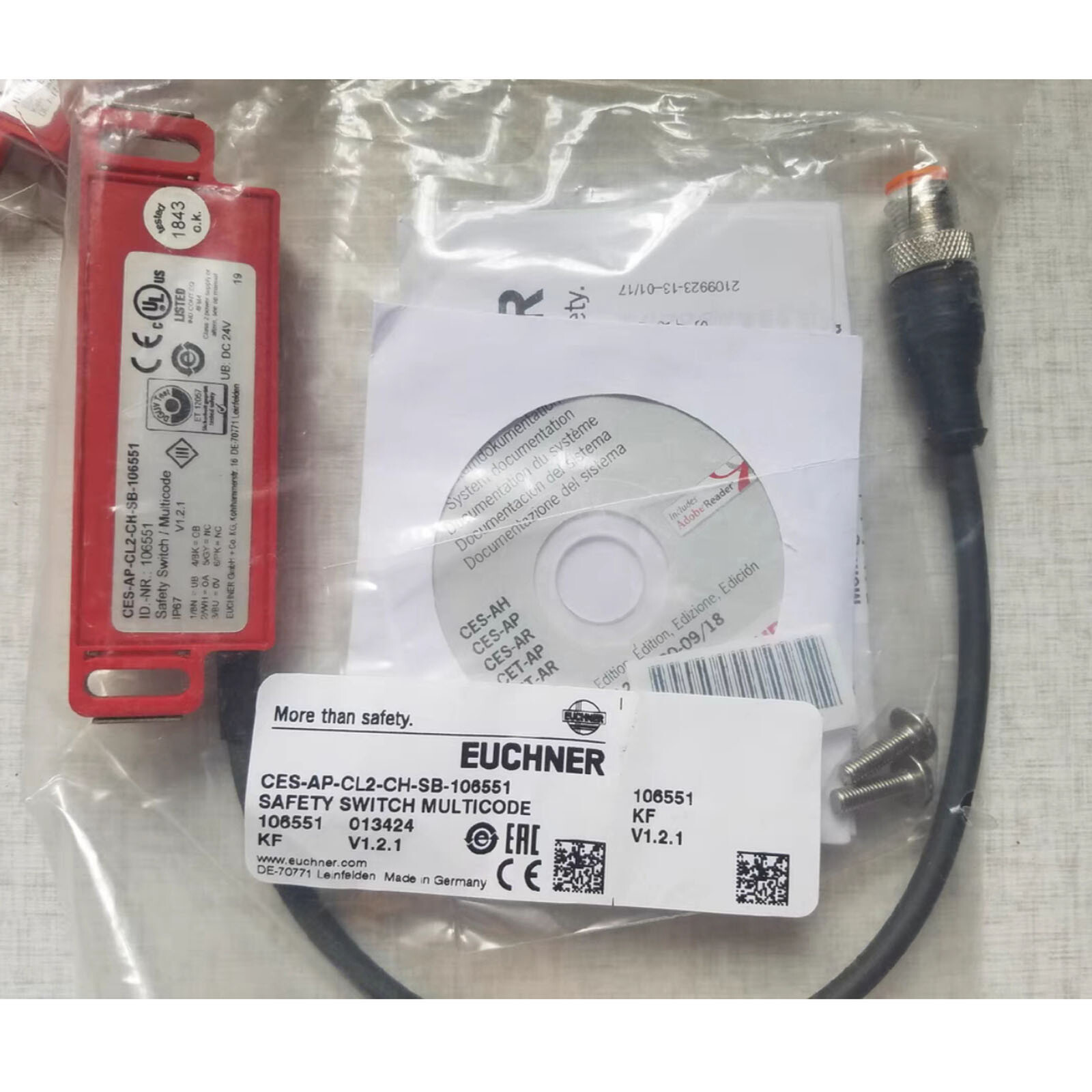 1pc NEW IN BOX EUCHNER sensor CES-AP-CL2-CH-SB-106551 FAST SHIP#XR | eBay