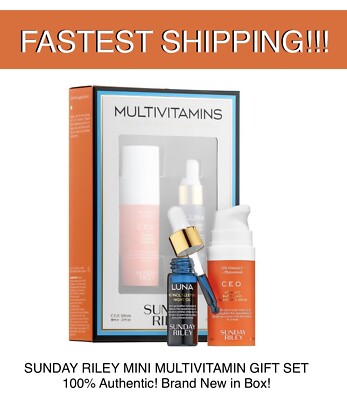 Sunday Riley MINI MULTIVITAMIN SET - C.E.O. Vitamin C Serum + LUNA ...