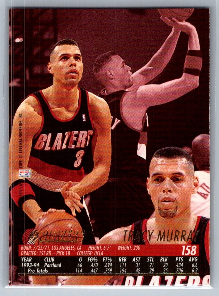 1994-95 Ultra #158 Tracy Murray | eBay